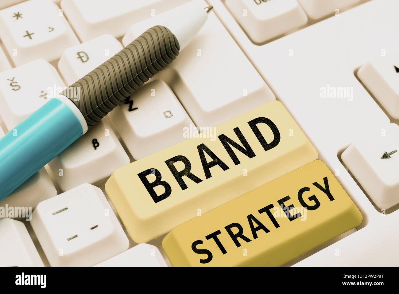 Text showing inspiration Brand Strategy, Conceptual photo longterm plan ...