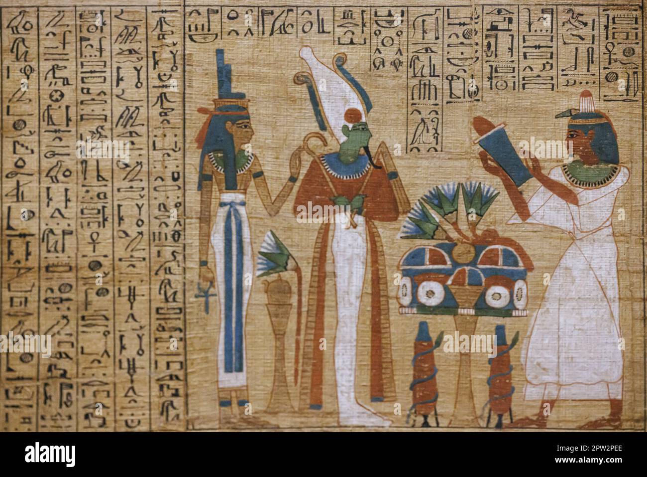 Hieroglyphic papyrus hi-res stock photography and images - Alamy