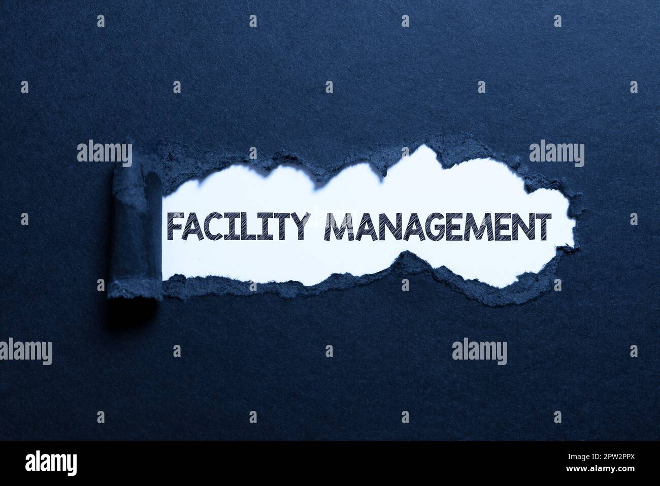 Text sign showing Facility Management, Word Written on Multiple ...