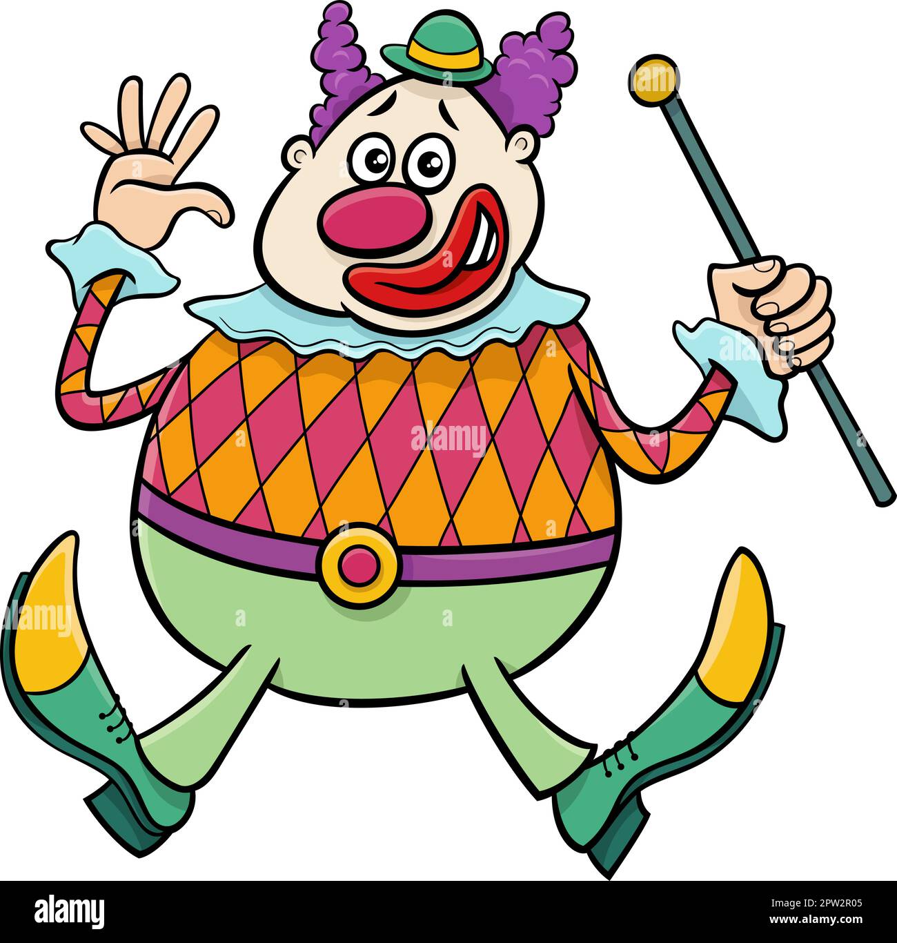 cartoon circus clown comedian comic character Stock Vector Image & Art ...
