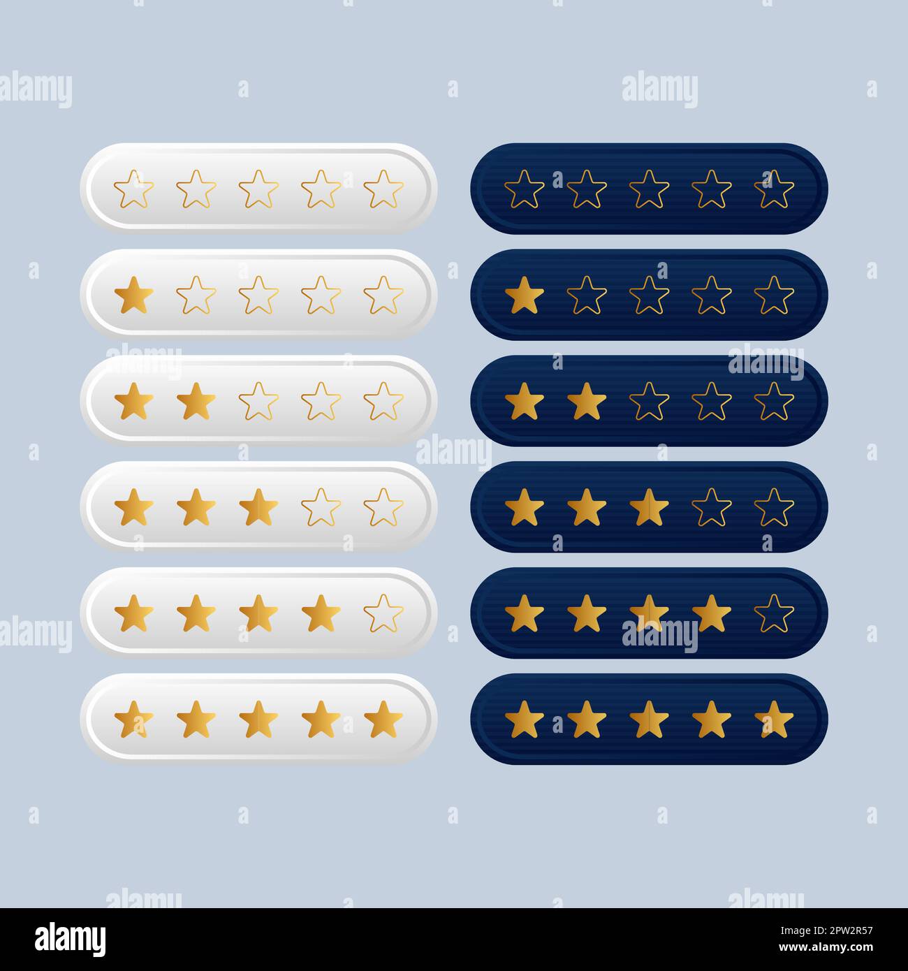 Rating stars icons set on white background Stock Vector Image & Art - Alamy