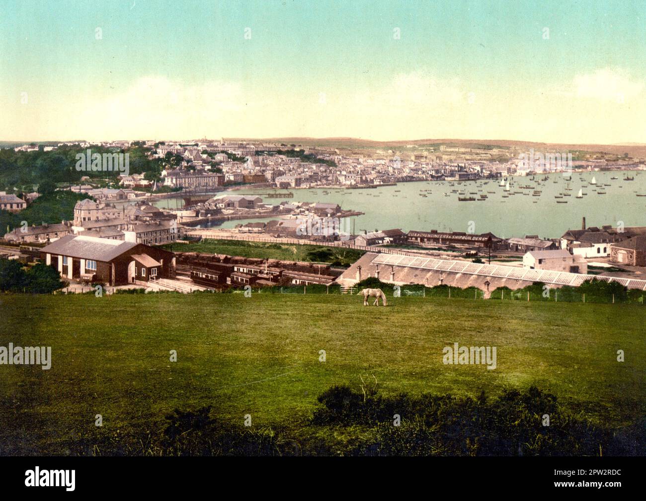 Falmouth, Cornwall, England, circa 1900 Stock Photo - Alamy