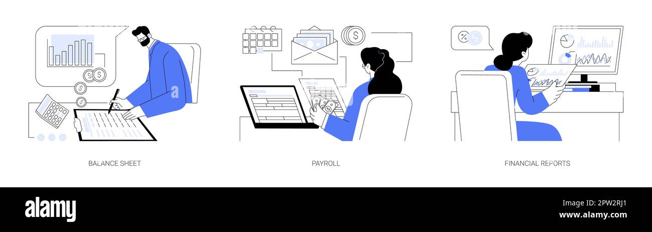 Accountancy abstract concept vector illustrations Stock Vector Image ...