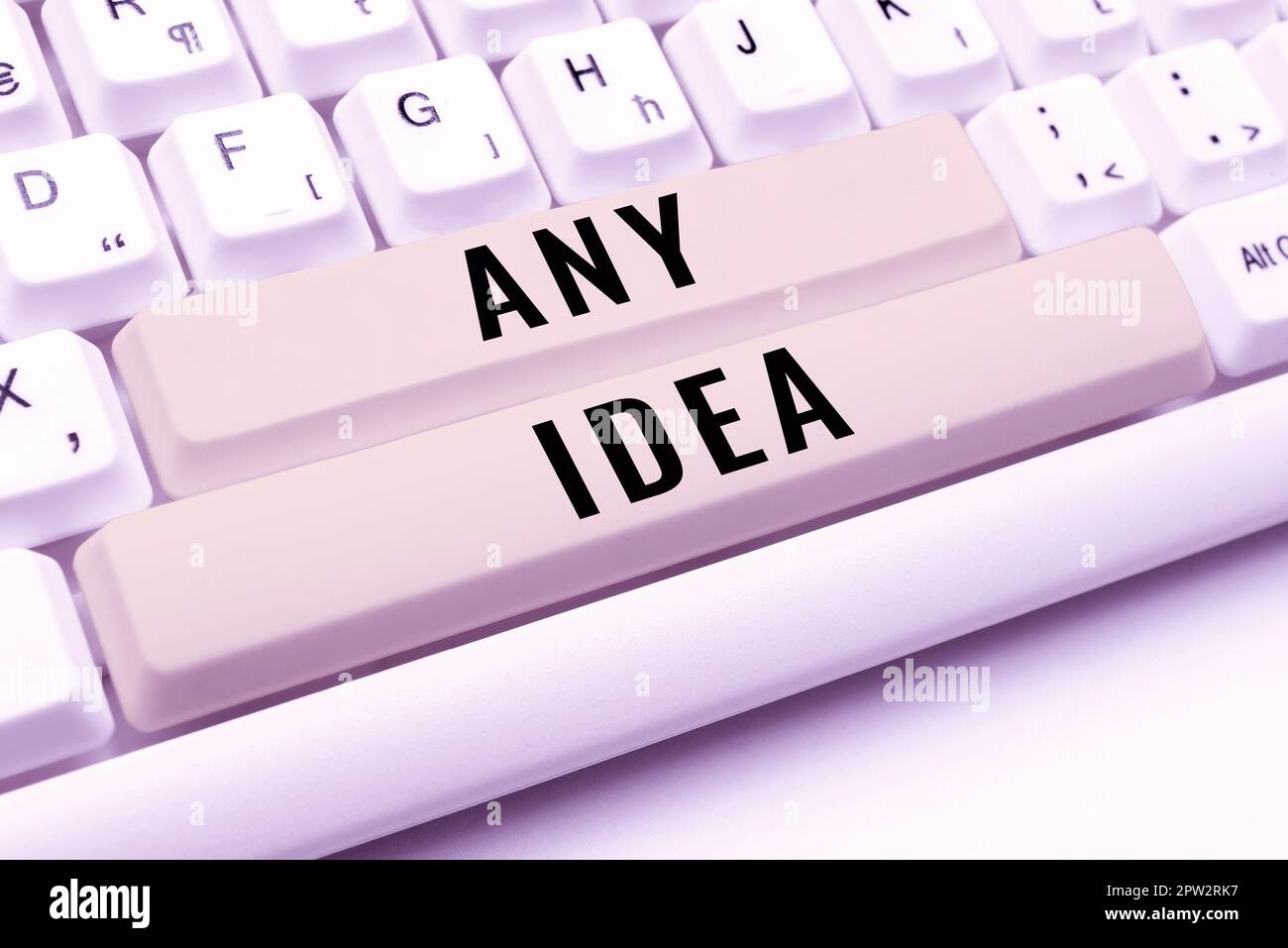 Writing displaying text Any Idea, Conceptual photo Asking showing if ...