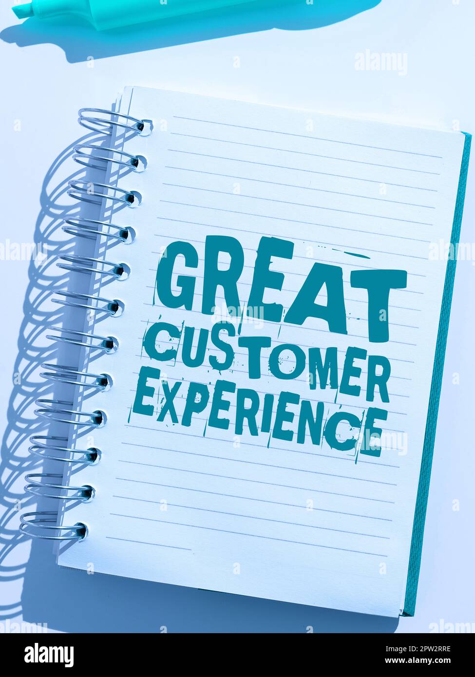 Hand writing sign Great Customer Experience, Word Written on responding ...