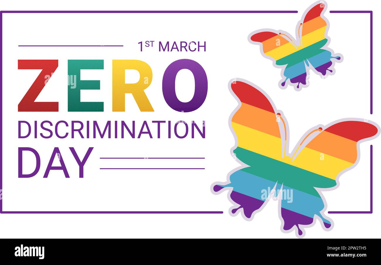 Zero Discrimination Day Illustration with Different People and ...
