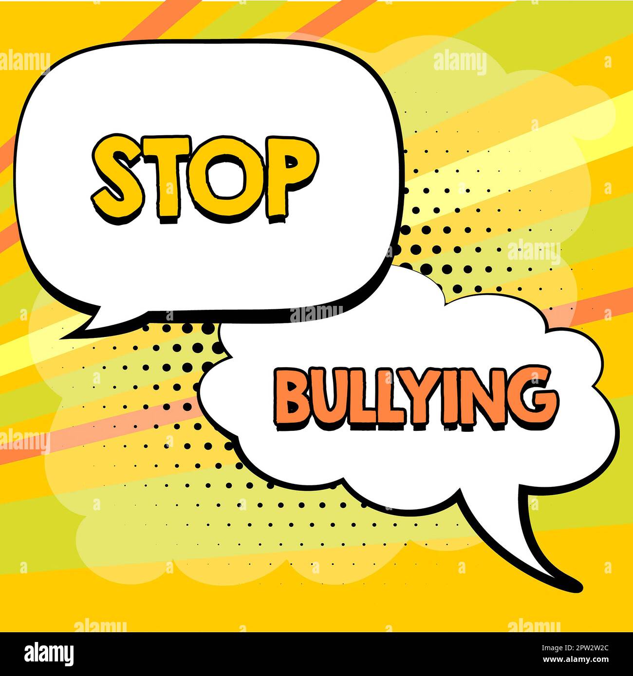 Sign displaying Stop Bullying, Business concept Fight and Eliminate ...