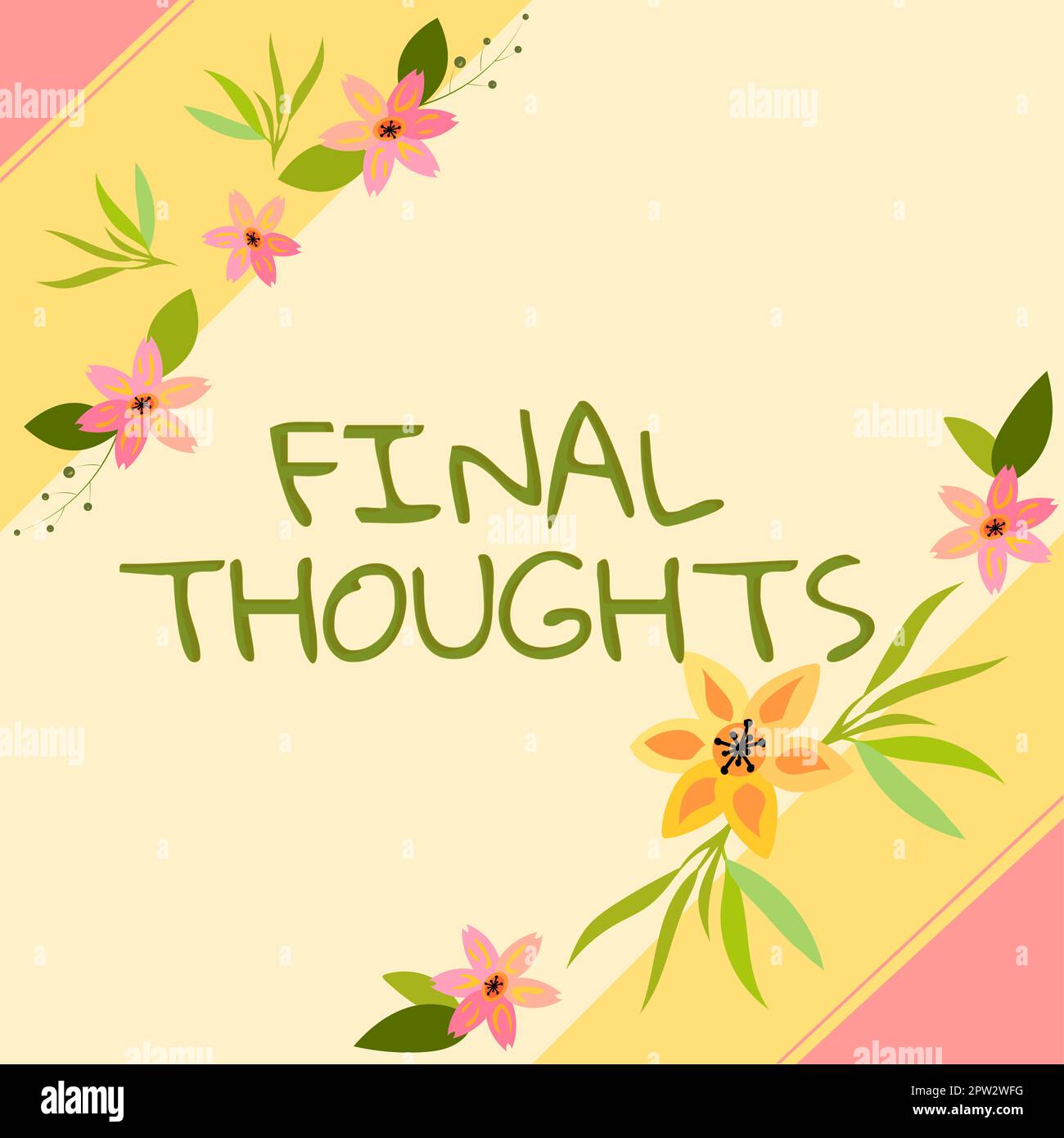 Text caption presenting Final Thoughts, Business overview Conclusion ...