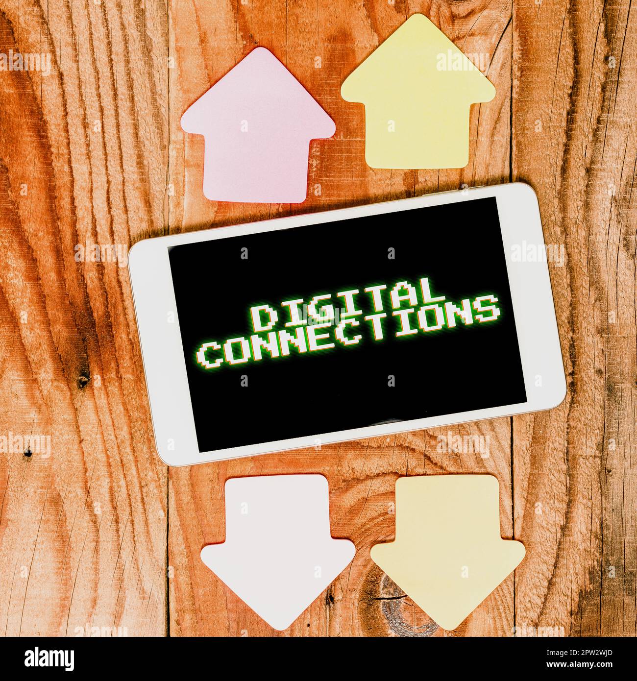 Sign displaying Digital Connections, Concept meaning virtual network ...