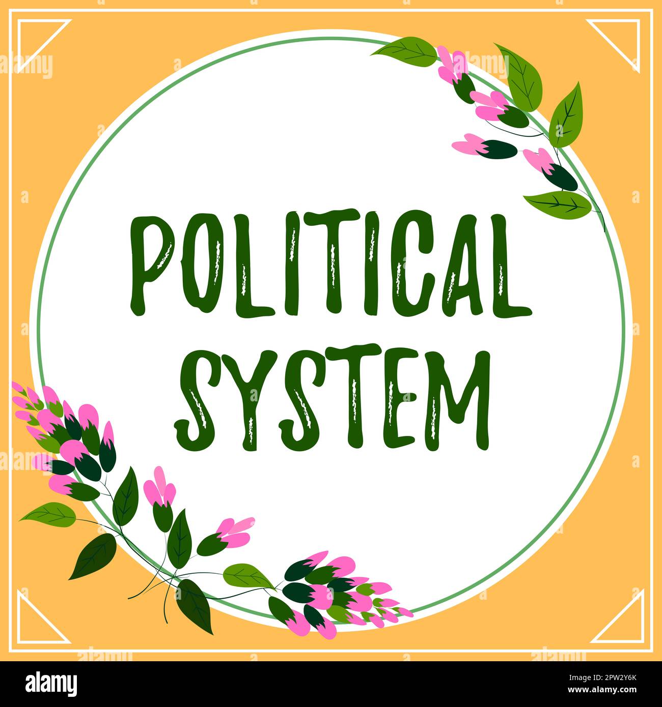 Text sign showing Political System, Word for the process for making ...