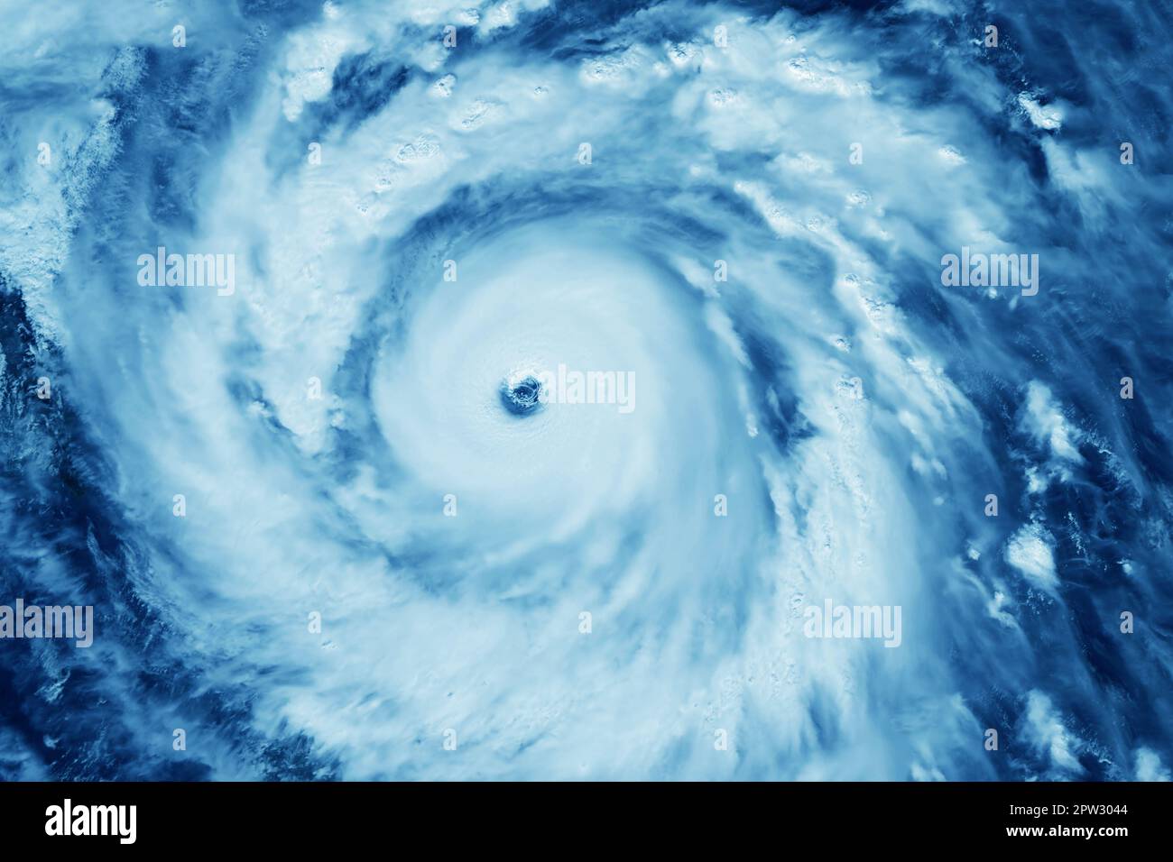 Eye of a hurricane, satellite view hi-res stock photography and images ...