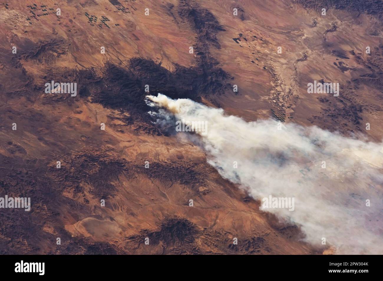 Big forest fires from outer space. Elements of this image furnished ...