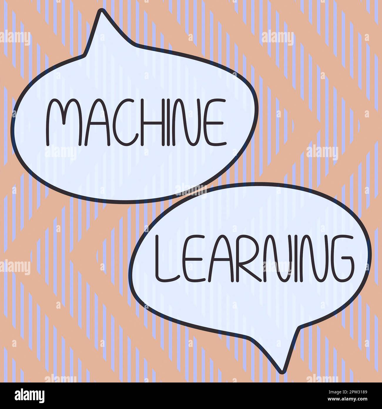 Handwriting text Machine Learning, Conceptual photo the concept that a ...