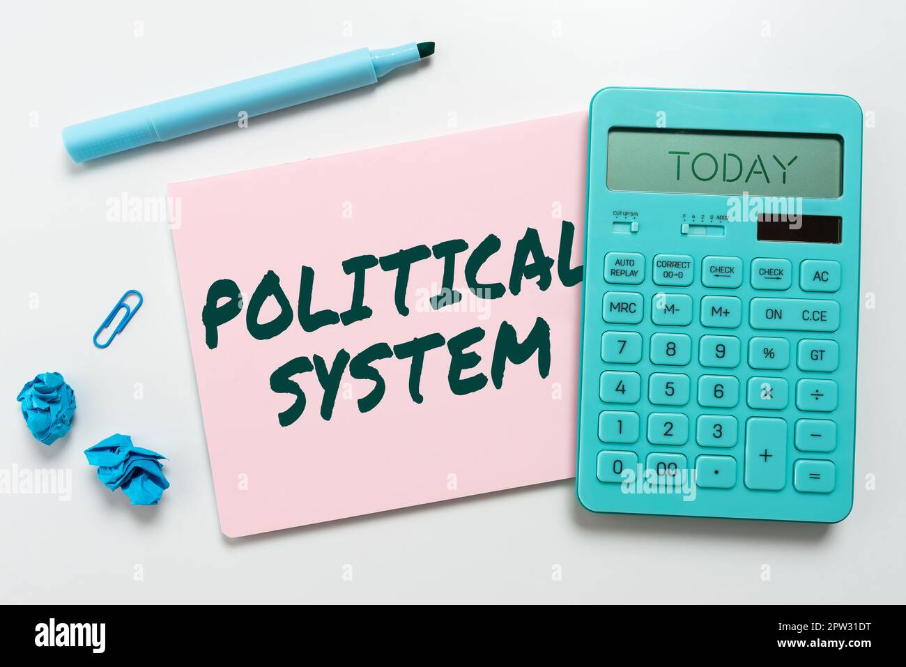 Sign displaying Political System, Concept meaning the process for ...