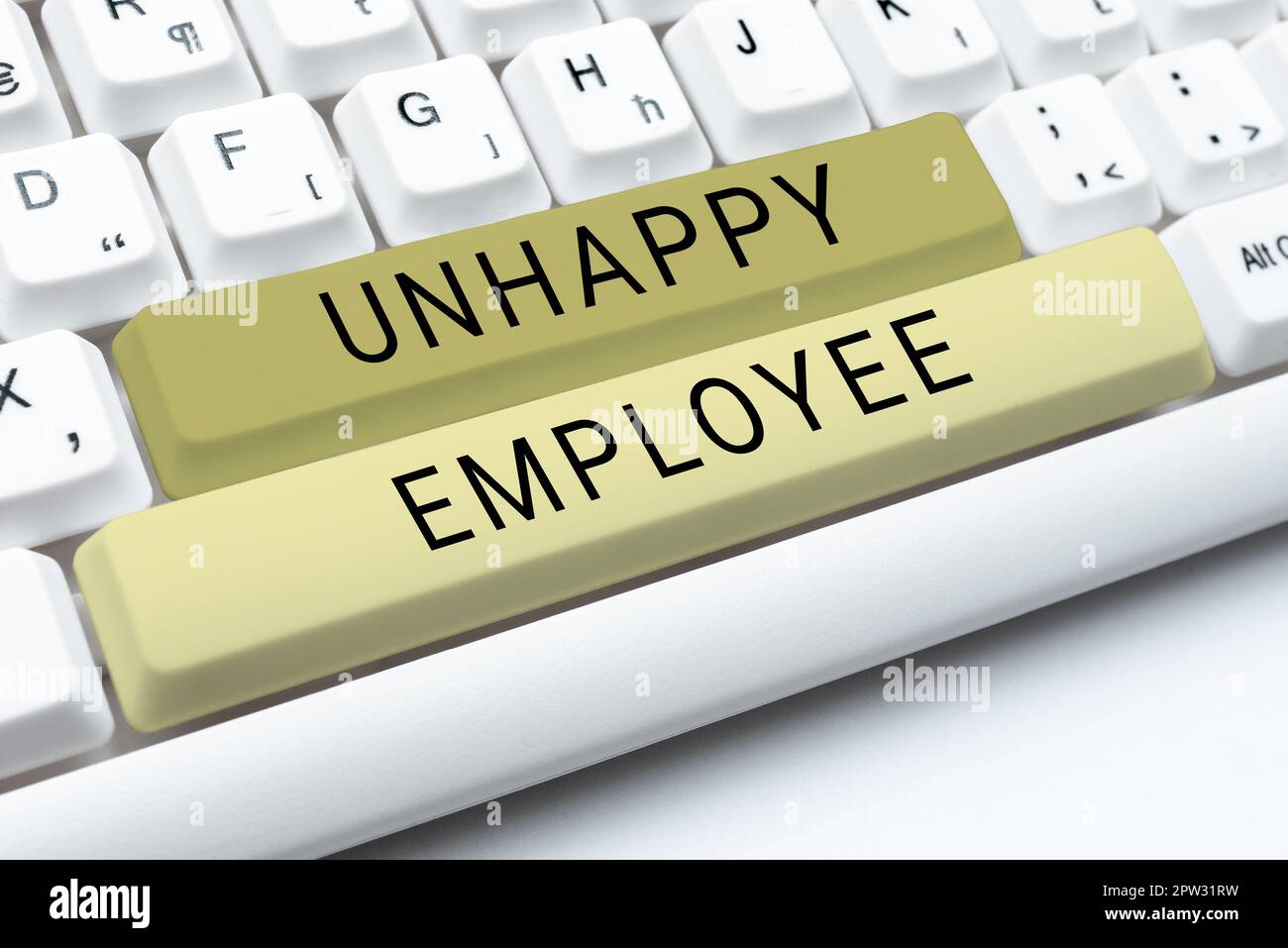 Conceptual display Unhappy Employee, Business idea a workforce not ...