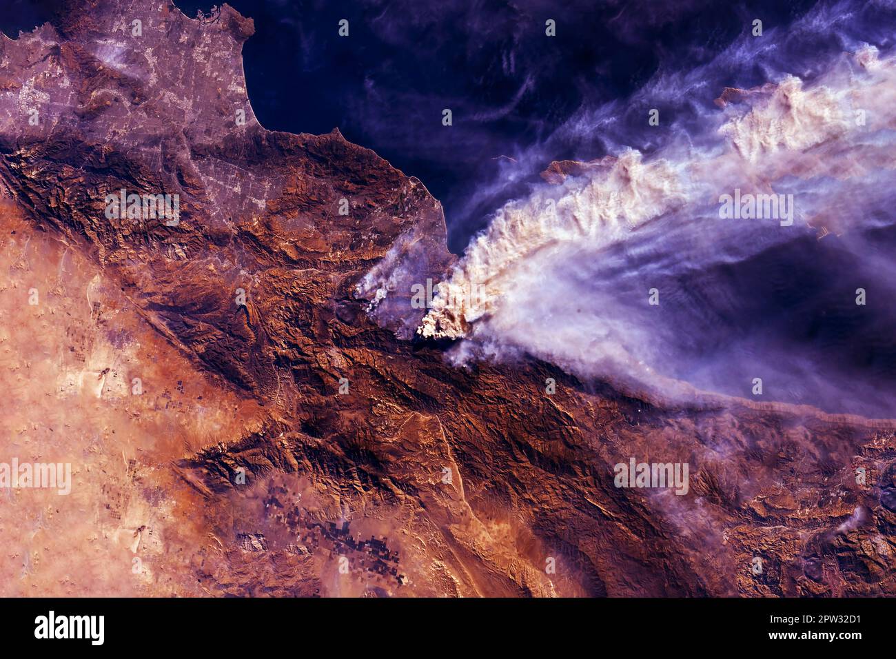 Big forest fires from outer space. Elements of this image furnished ...