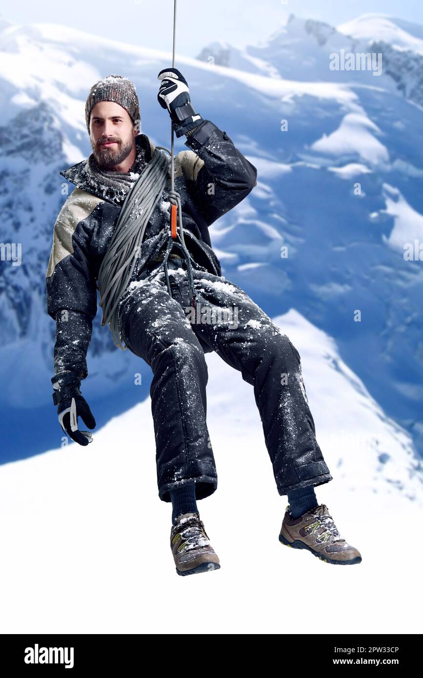 Adult hanging from rope hi-res stock photography and images - Alamy