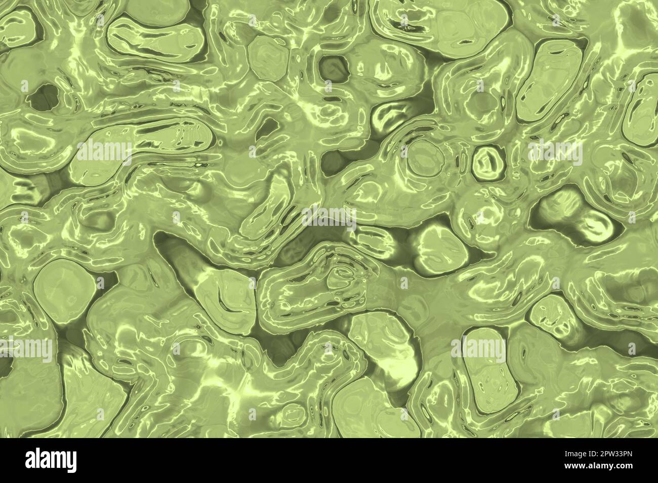 creative lime glowing melted rough metal digital art texture or ...