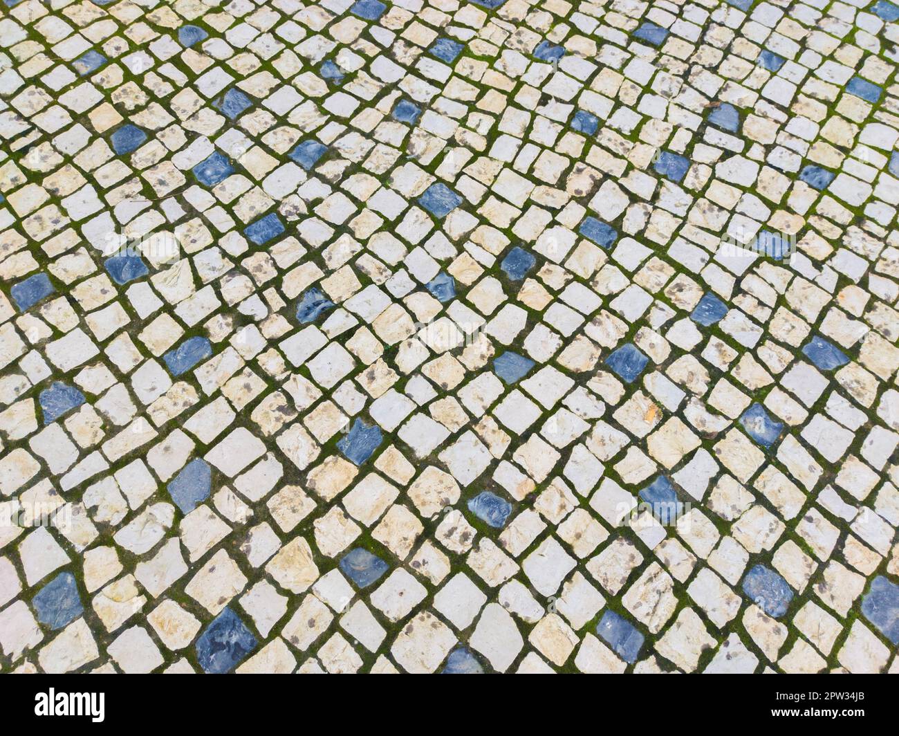 Traditional portuguese pavement. Patterned surface Stock Photo - Alamy