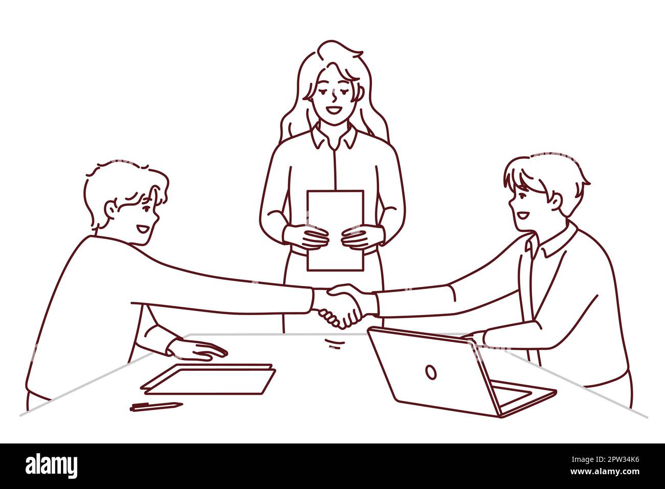 Deal close Stock Vector Images - Alamy