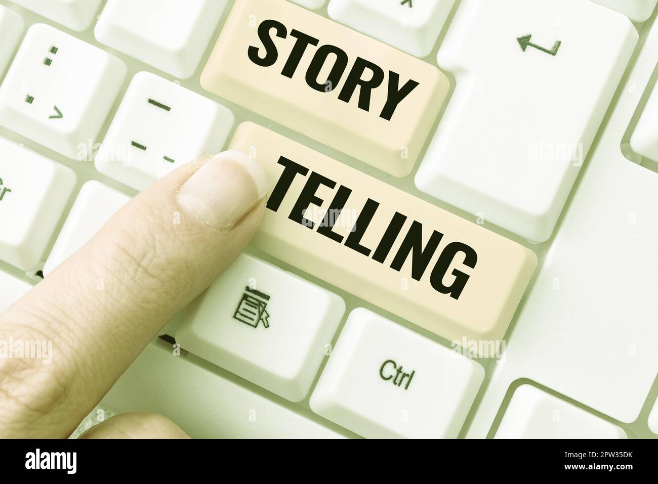 Writing displaying text Storytelling, Word Written on social and ...