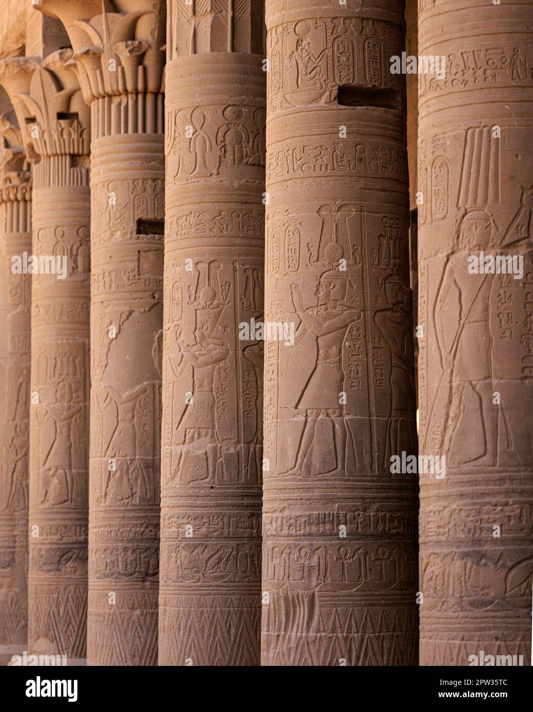 Temple of Isis aka temple of Philae in Aswan - Egypt Stock Photo - Alamy