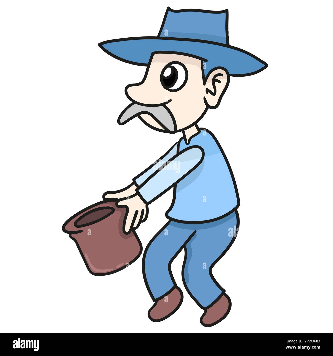 old cowboy is begging Stock Vector Image & Art - Alamy