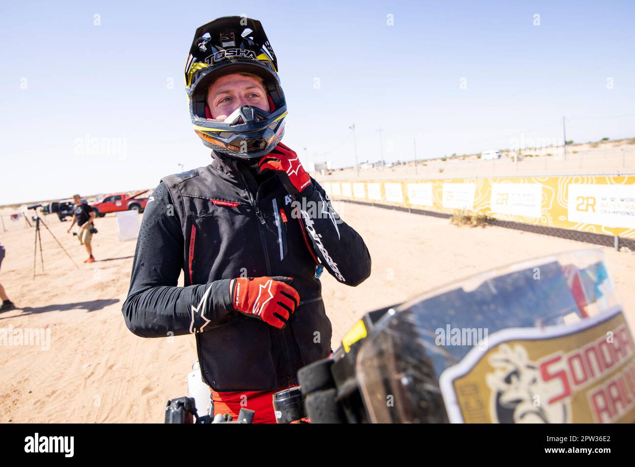 San Luis, Mexique. 28th Apr, 2023. SCHAREINA Tosha (spa), Monster Energy Honda Team, Honda CRF ...