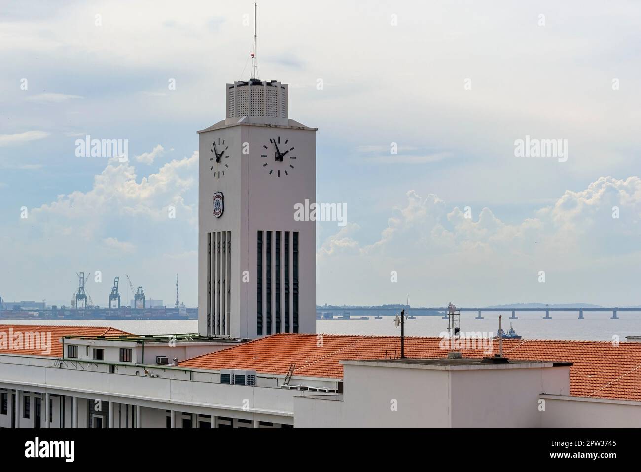 Rio de Janeiro, Brazil - April 14, 2023: Clock Tower in waterfront ...
