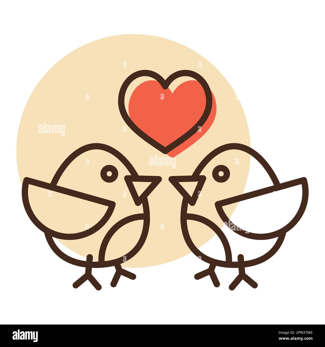 Lovely couple birds hi-res stock photography and images - Alamy