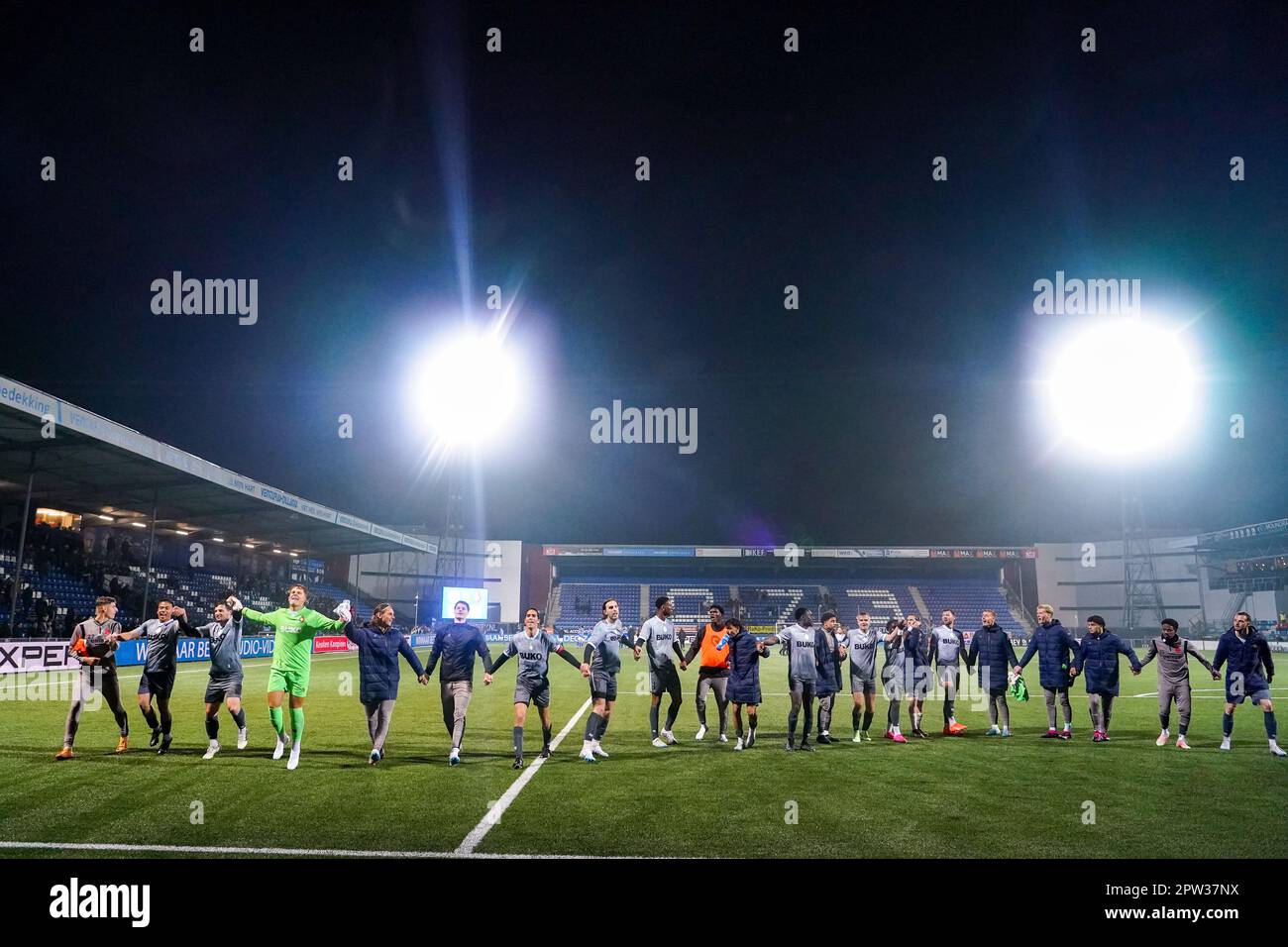 DEN BOSCH, NETHERLANDS - APRIL 28: Ronald Koeman jr. of Telstar, Mitch ...