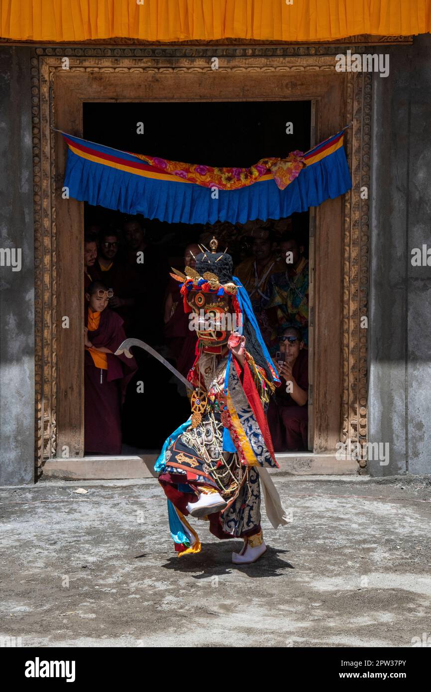 A Masked Monk Dancing during the Phyang Monastery Festival in Ladakh ...