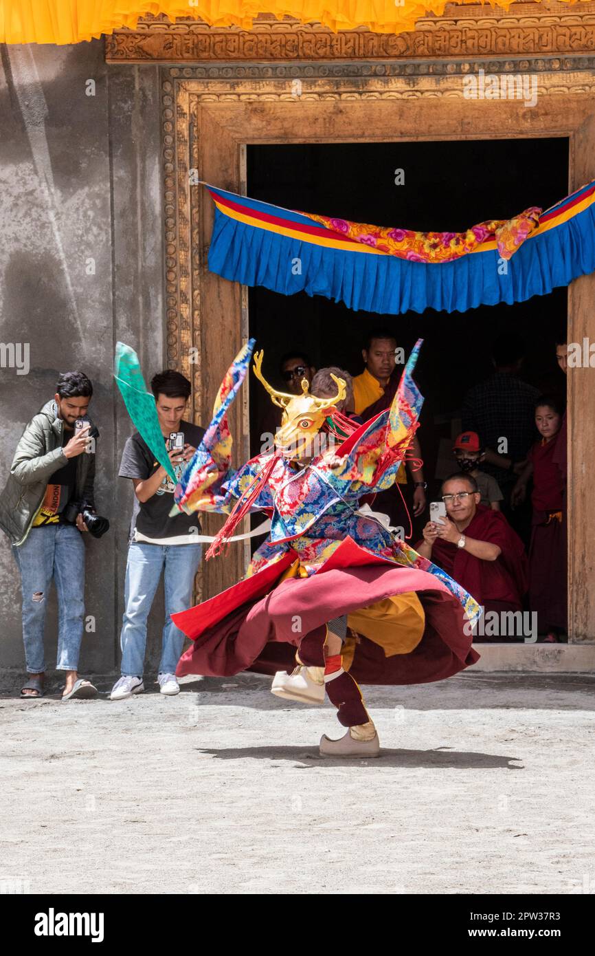 A Masked Monk Dancing during the Phyang Monastery Festival in Ladakh ...