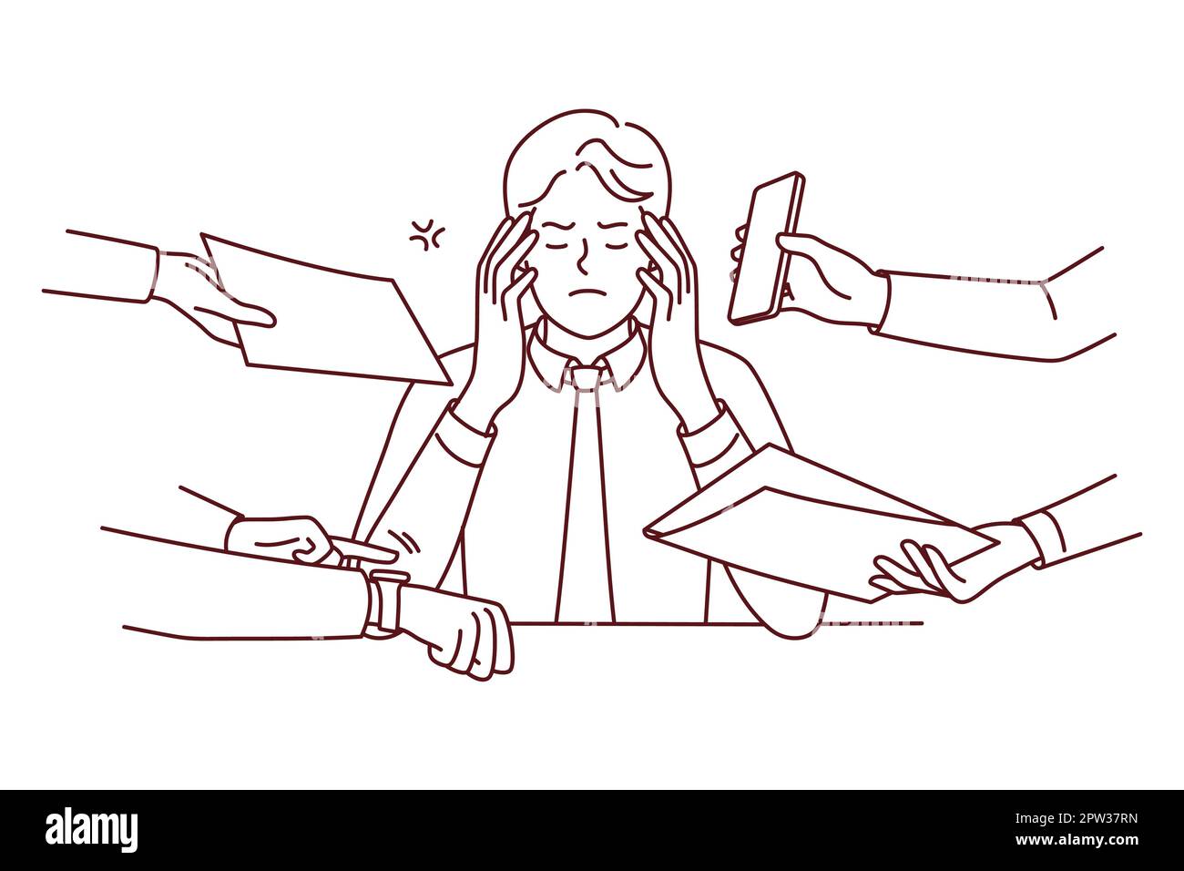 Workload Stock Vector Images - Alamy