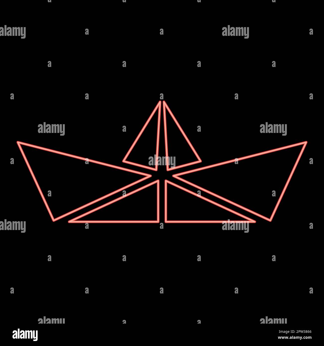 Red toy boat Stock Vector Images - Alamy