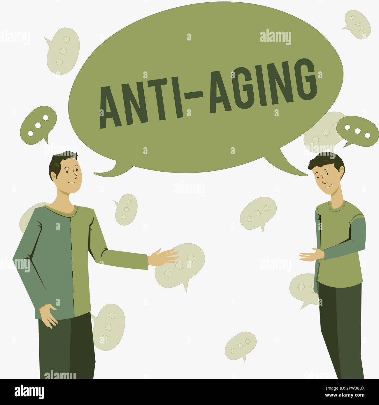 Conceptual caption Anti Aging, Business idea A product designed to ...