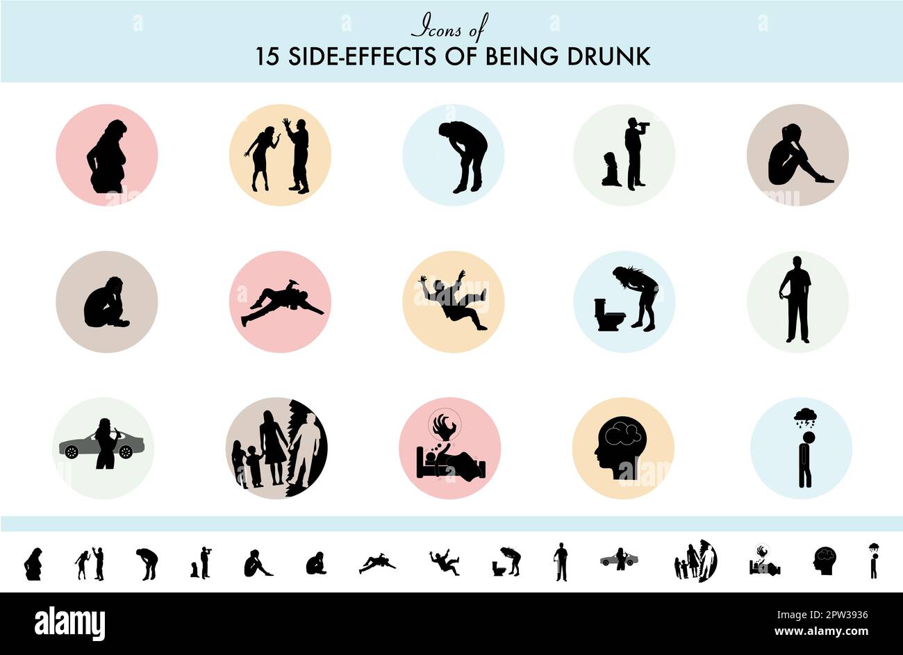 Side effects of being drunk Stock Photo - Alamy