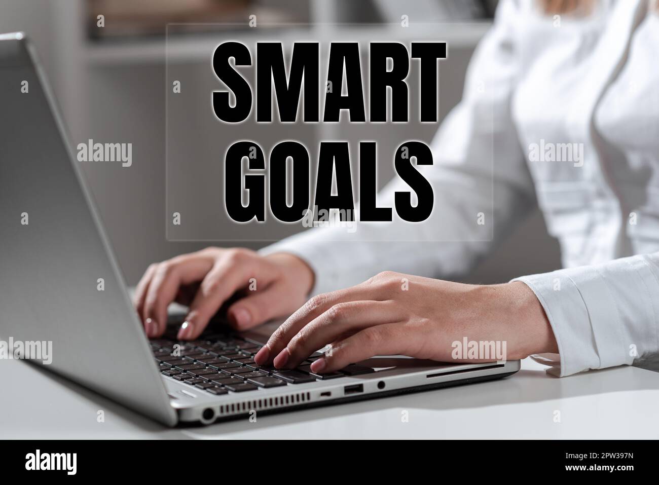 Text sign showing Smart Goals, Business overview mnemonic used as a ...