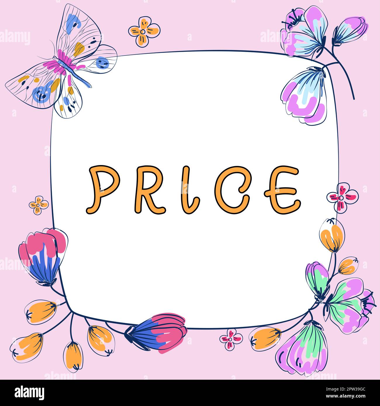 Text showing inspiration Price, Concept meaning sum of values that ...