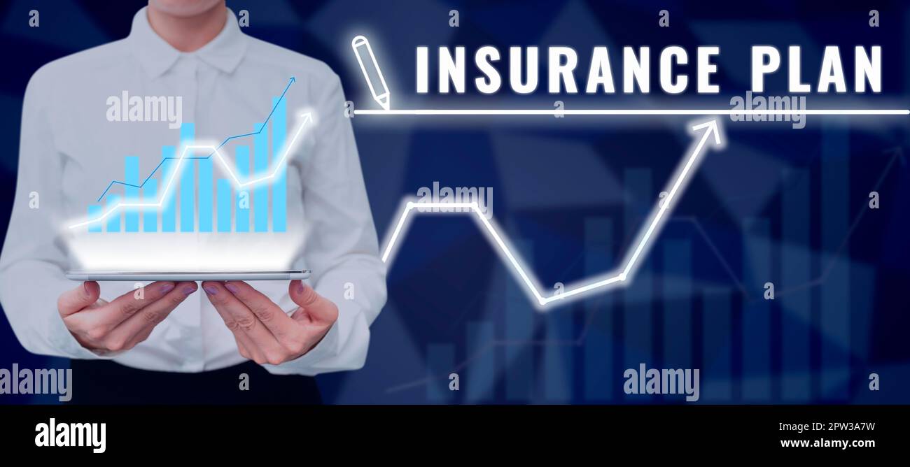 Handwriting text Insurance Plan, Business idea includes the risk ...