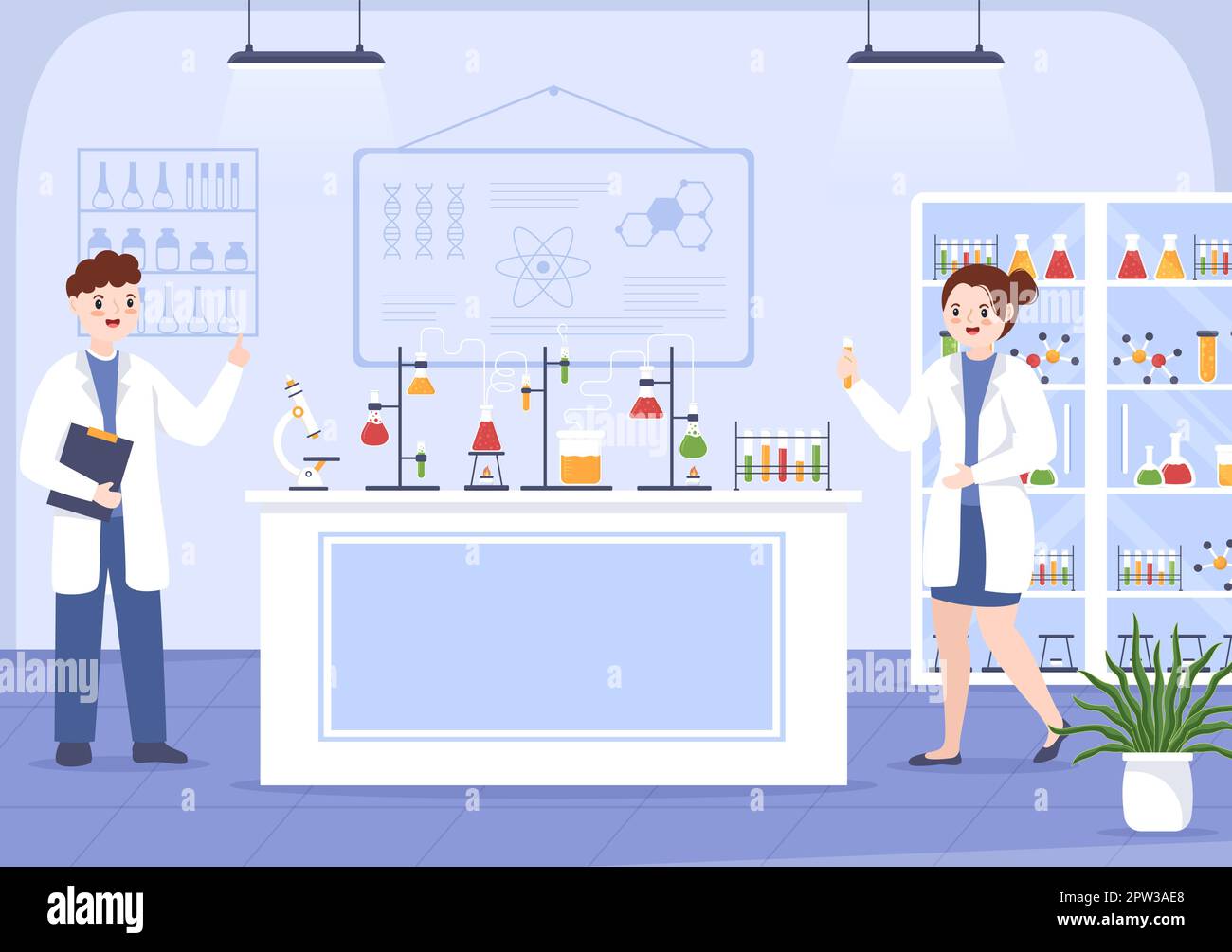 Laboratorium with Conducting Research Scientific, Experimentation and ...