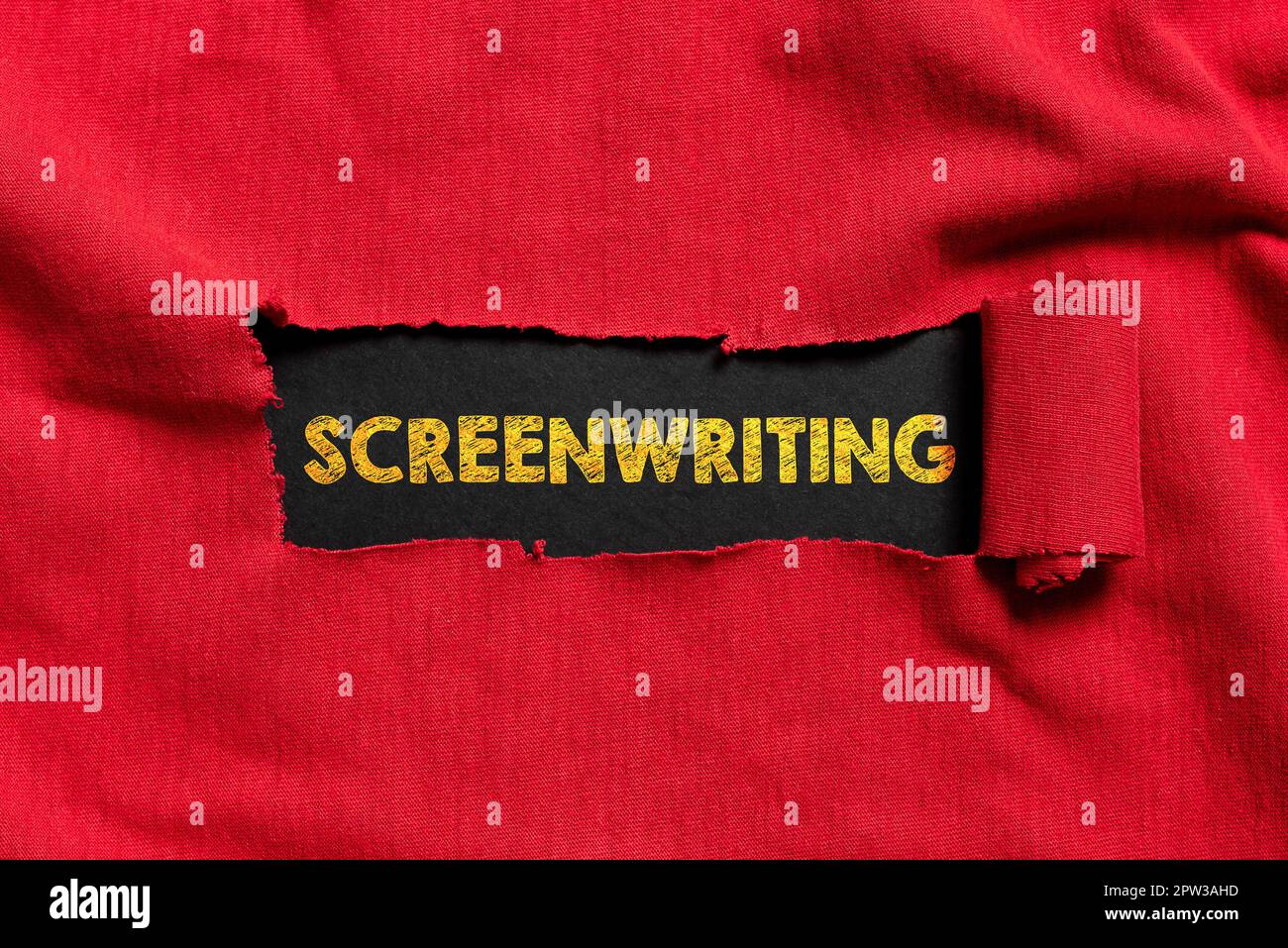 Conceptual display Screenwriting, Word for the art and craft of writing ...