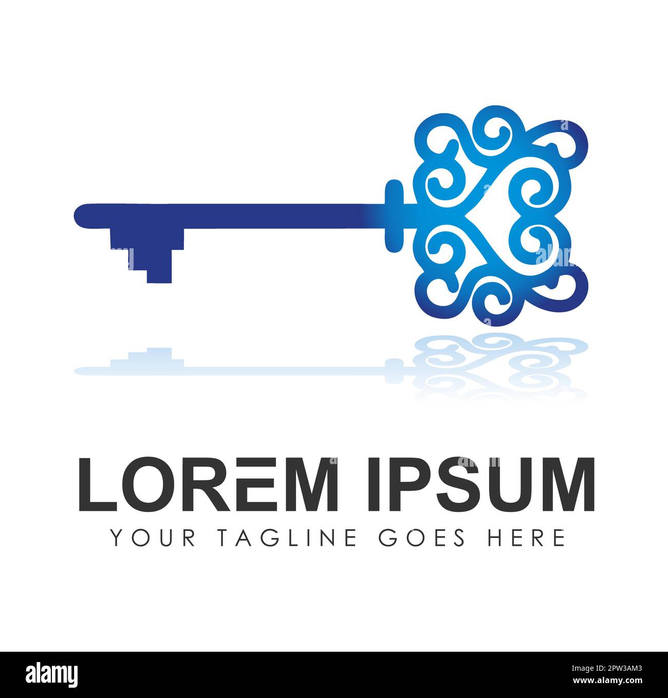 Key Logo Illustration Vector icon Stock Vector Image & Art - Alamy