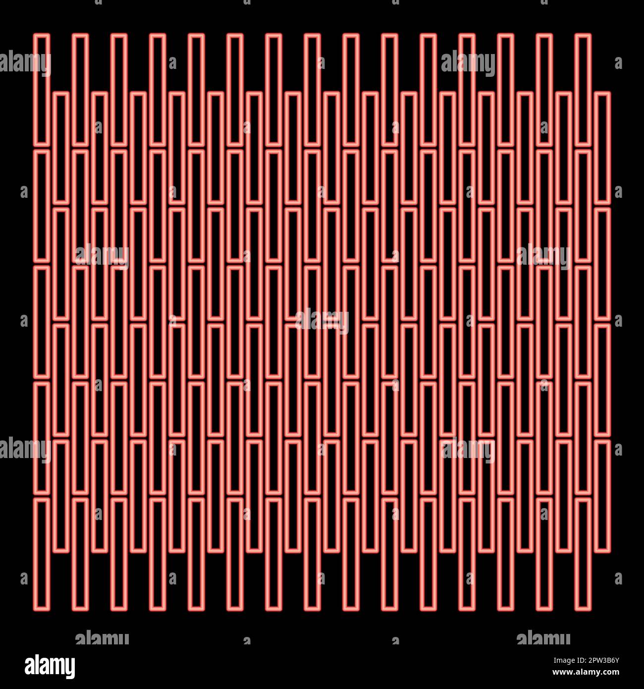 Neon laminate plank parquet red color vector illustration image flat ...