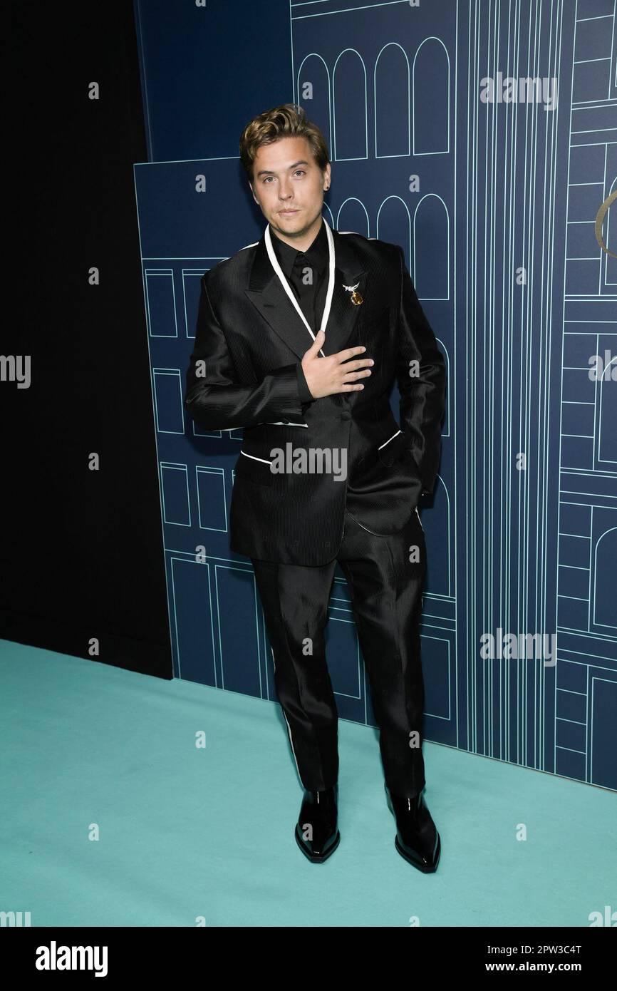 Dylan Sprouse attends the Tiffany & Co. Fifth Avenue flagship store ...