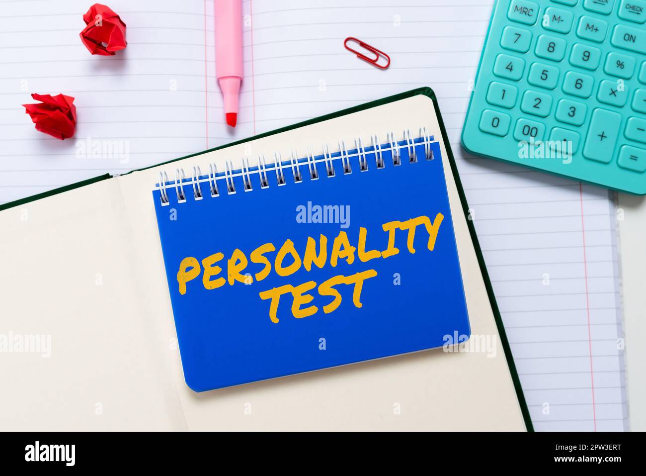 Sign displaying Personality Test, Conceptual photo A method of ...