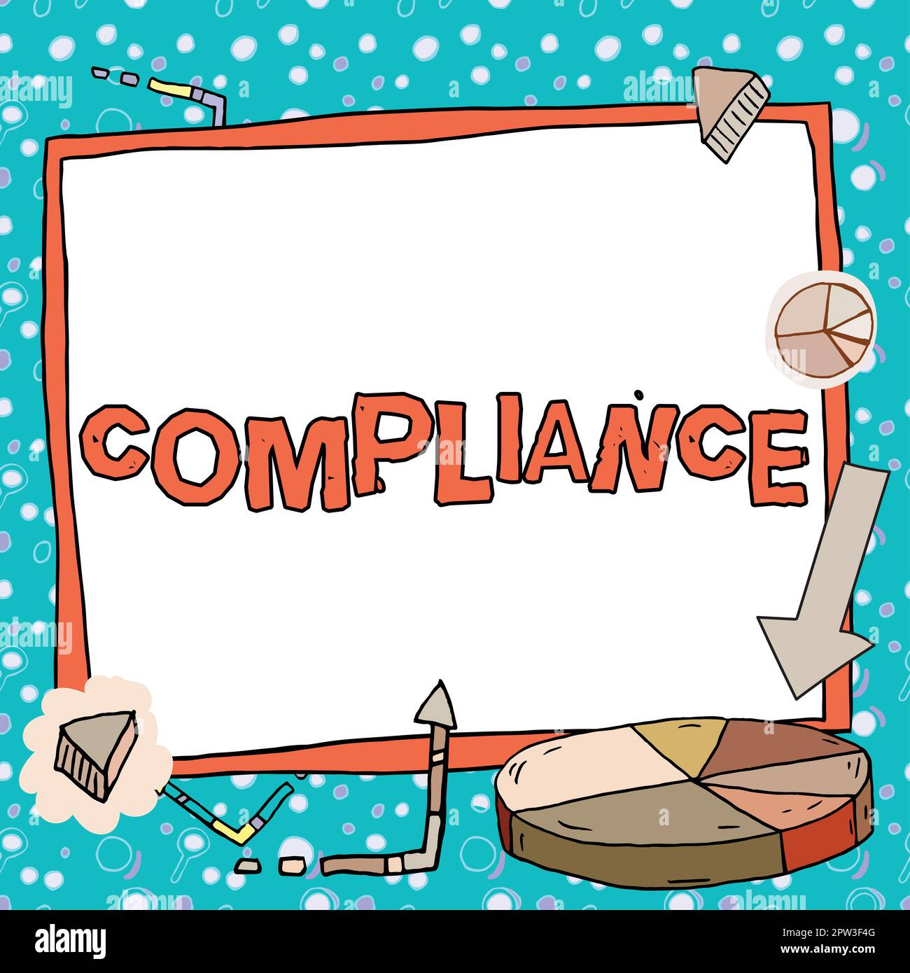 Text showing inspiration Compliance, Business concept the action or ...