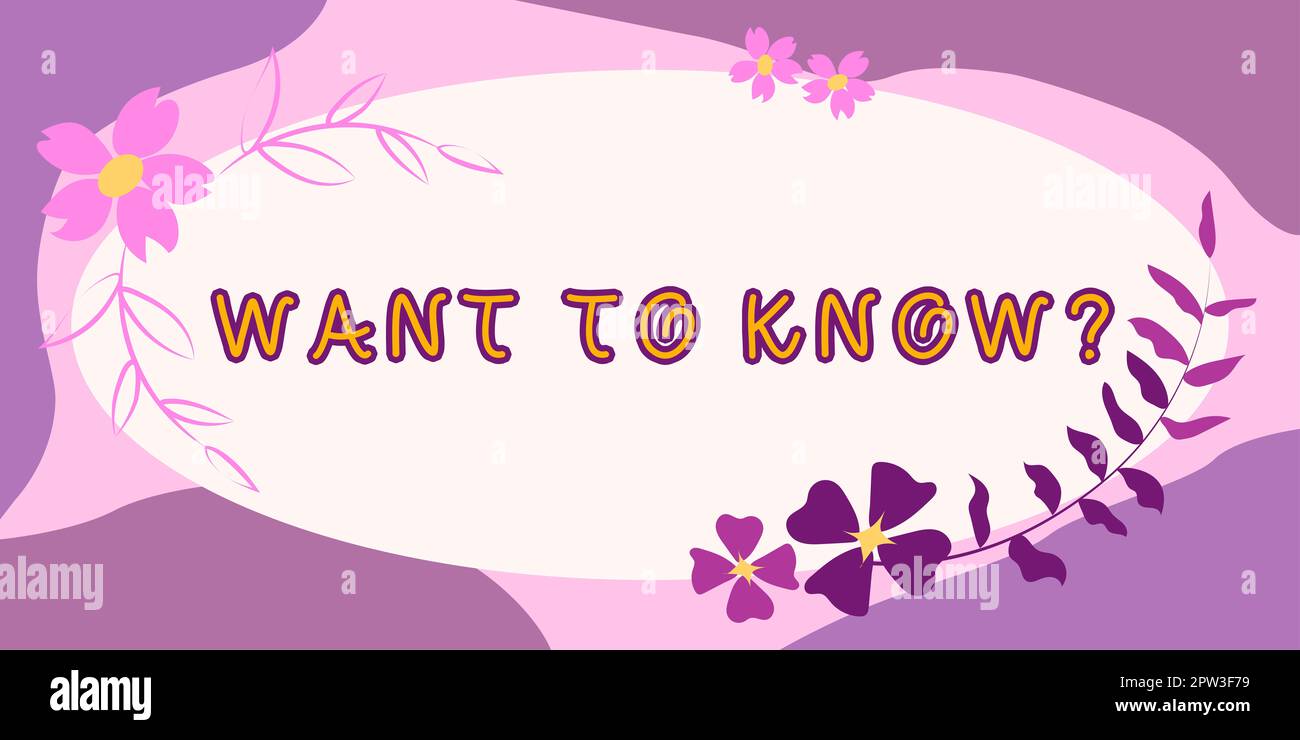 Conceptual display Want To Know Question, Business showcase Request for ...