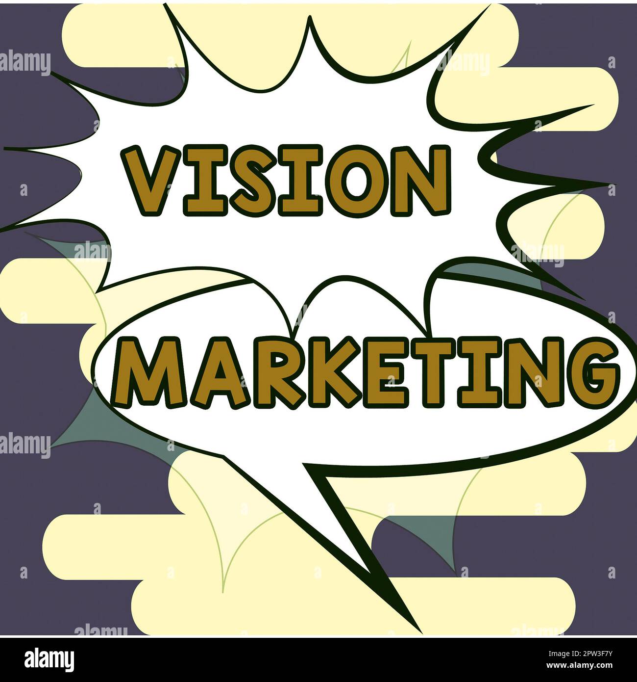 Inspiration showing sign Vision Marketing, Business idea outlining how ...