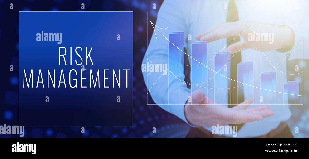 Text sign showing Risk Management, Conceptual photo assessing and ...